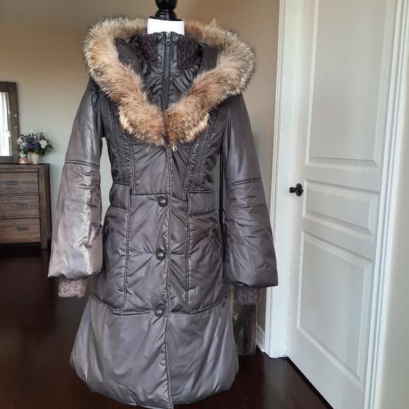Mackage | Jackets & Coats | Mackage Brown Winter Coat With Real Fur ...